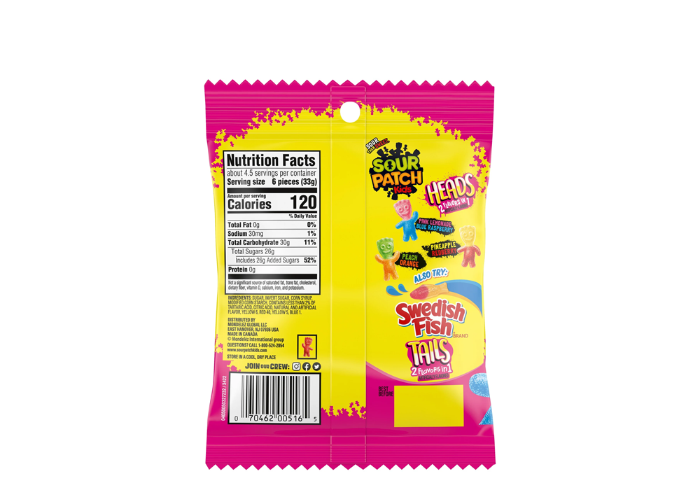 SOUR PATCH KIDS BIG HEADS 2 IN 1 PEG BAG – Candy Rush