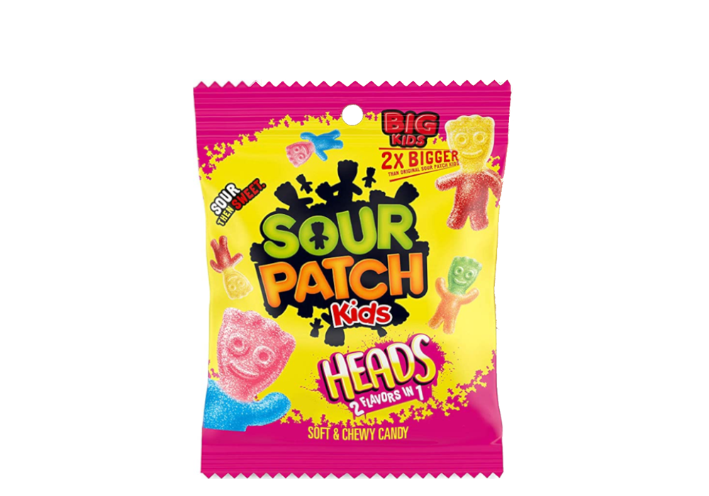 SOUR PATCH KIDS BIG HEADS 2 IN 1 PEG BAG – Candy Rush