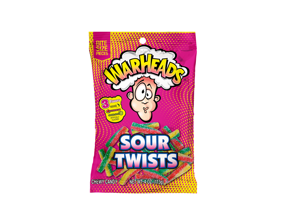 WARHEADS WEDGIES PEG BAG – Candy Rush