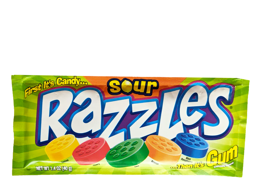 RAZZLES GUM SOUR – Candy Rush